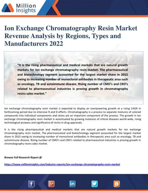 Ppt Chromatography Resin Market Powerpoint Presentation Free