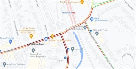 What Happened As Station Road Blocked Near Horsforth Station In Leeds