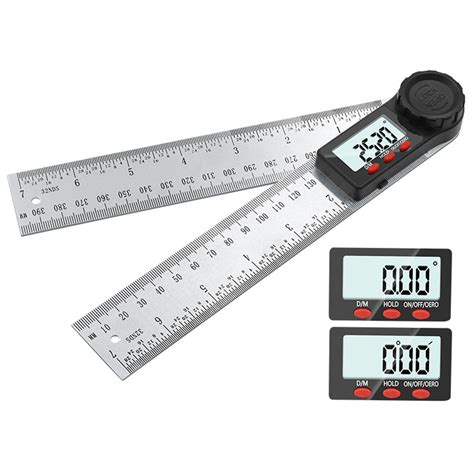 Degree Stainless Steel Digital Protractor Mm Angle Ruler Angle Finder Meter