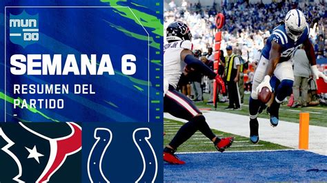 Houston Texans Vs Indianapolis Colts Semana 6 2021 Nfl Game Highlights