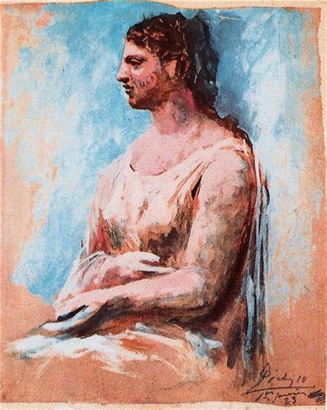 Seated Woman 1923 Pablo Picasso WikiArt Org