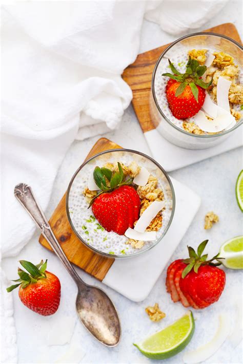 Coconut Lime Chia Pudding • One Lovely Life