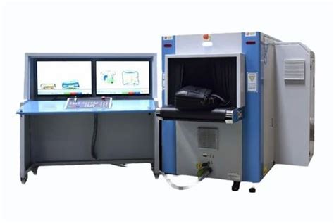 Dual View X Ray Baggage Scanner At Piece Baggage Scanner In