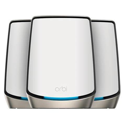 Netgear Orbi RBK863S AX6000 Tri Band WiFi 6 Mesh System 3 Pack RBK863S 100APS Mwave