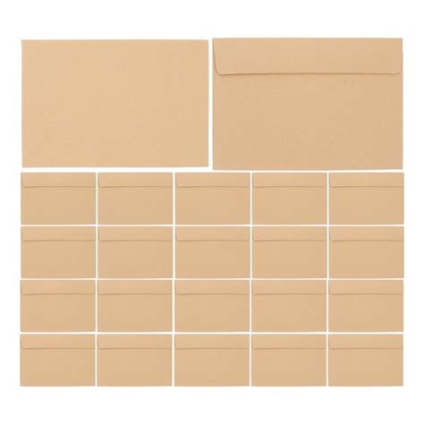 50pcs Self Sealing Thick Brown Kraft Paper Envelopes For Mailing