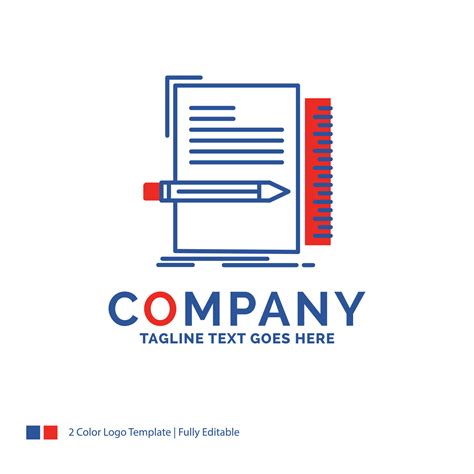 Company Name Logo Design For Code Coding File Programming Script Blue And Red Brand Name