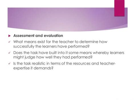 Task Based Assessment