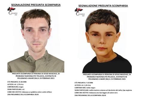 Scomparsa Di Uomo E Bambino A Polignano A Mare Ricostruito L”identikit