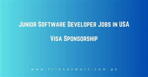 Junior Software Developer Jobs In USA Visa Sponsorship
