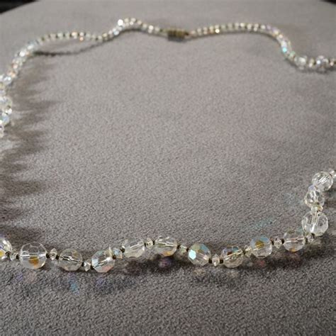 Antique Aurora Borealis Necklace Etsy
