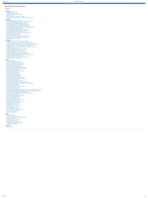 Key Performance Indicators Pdf Computer Network Performance Indicator