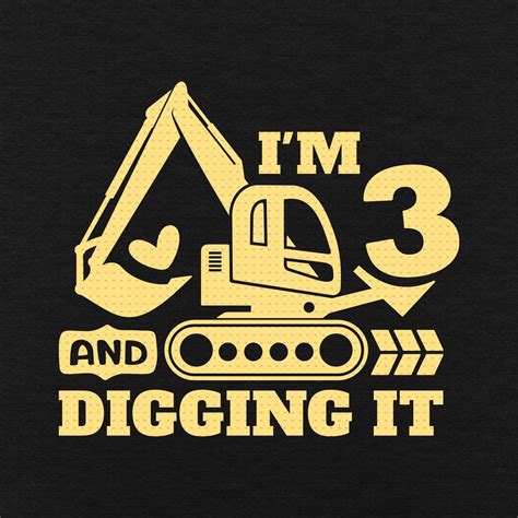 Im 3 And Digging It Svg Png Eps Pdf Files Im 3 And Etsy