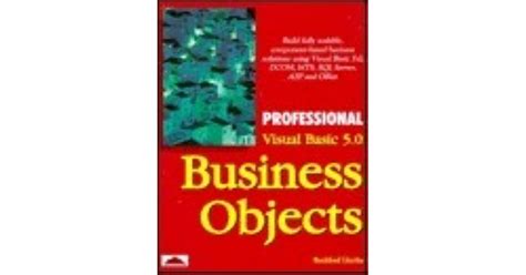 Professional Visual Basic 50 Business Objects By Rockford Lhotka