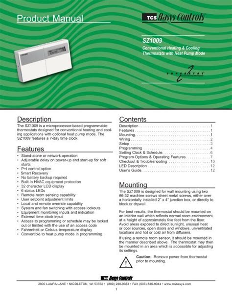 Instructions Tcs Basys Controls