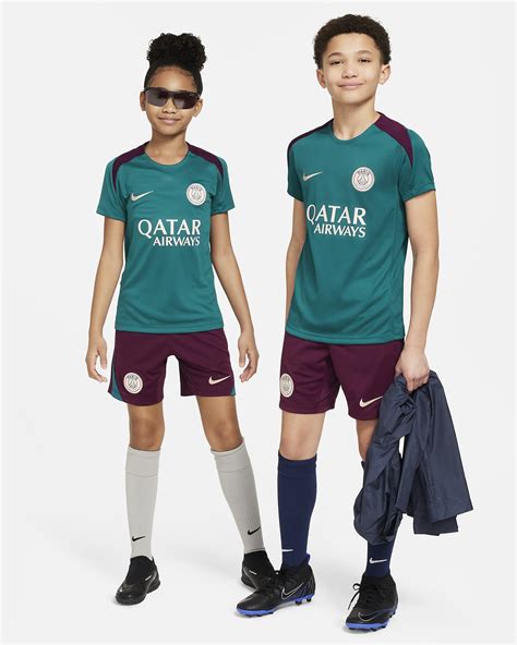 Haut de foot en maille à manches courtes Nike Dri FIT Paris Saint Germain Strike pour ado Nike FR