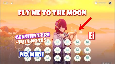 Genshin Lyre Songs Notes Fly Me To The Moon At William Deas Blog
