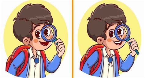 Réussirez Vous à Repérer Les 3 Différences Entre Les Images Dun Garçon