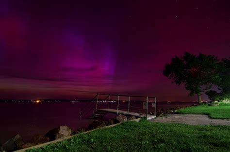 A Balatonnál sarki fény jelent meg péntek éjszaka Bánkuti Letícia fotói