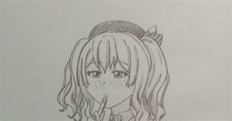鹿島艦隊これくしょん 考え中の鹿島 屋根のイラスト Pixiv