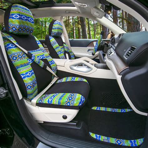 Fh Group Tartan57 Plaid Print Seat Covers Combo Full Set Wayfair