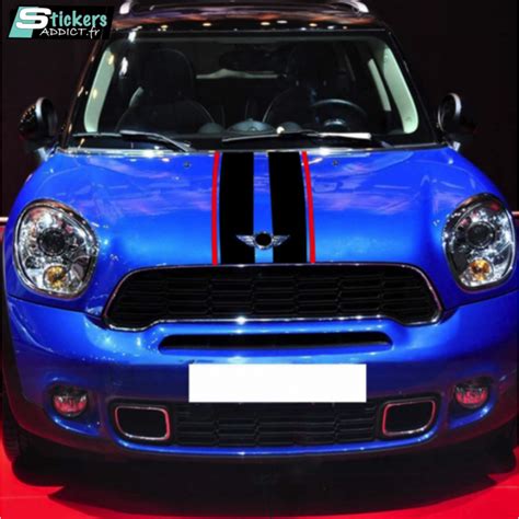2 Bandes Capot MINI Cooper F55 F56 R56 Countryman R60 Clubman F54