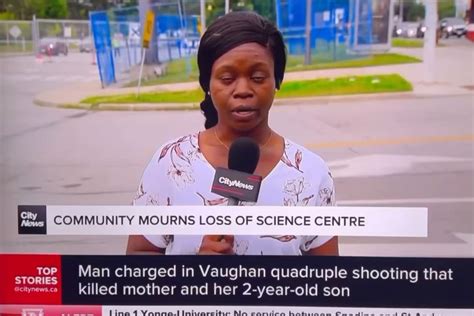 Woman Crawls At The Back During A News Report In Toronto Rcanadastrong