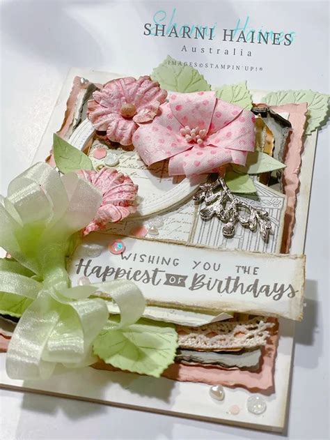 Shabby Chic Card Using Deckled Rectangle Dies In 2022 Beautiful