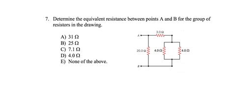 Find The Equivalent Resistance Between Points A And B In The Drawing Assume The Cost Of Energy