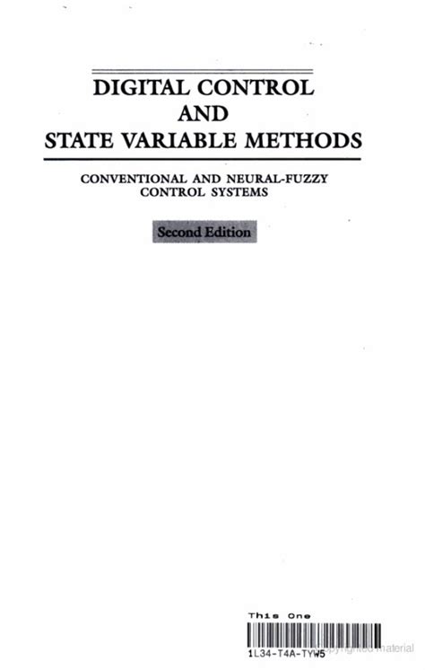M Gopal Digital Control And State Variable Methods Copy Pdf