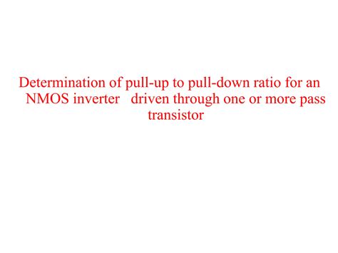 Transistor Logic Of Vlsi Subject For Ece Pptx