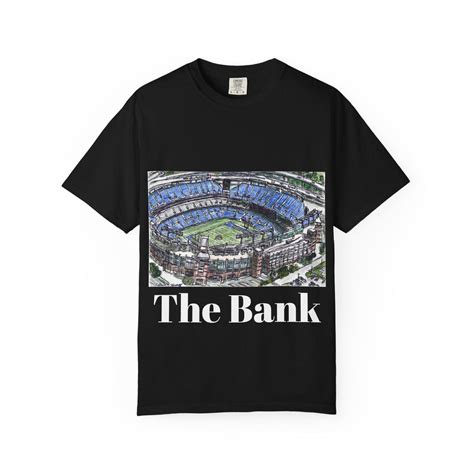 Baltimore Ravens Stadium Sketch T Shirt Football Fan Tee Unisex Game