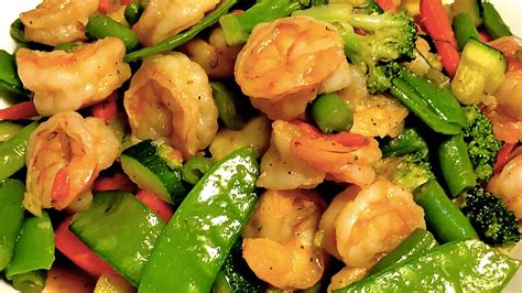 Easy Shrimp Vegetable Stir Fry Youtube