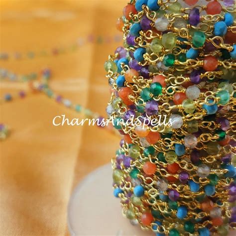 Gemstone Chain Etsy