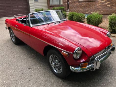 Seller Of Classic Cars 1978 Mg Mgb Red Black