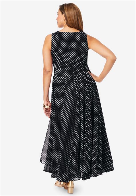 Georgette Flyaway Maxi Dress Jessica London