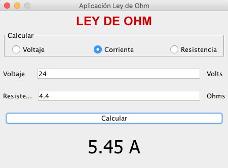 Ley de Ohm Python con GUI Mecatrónica 85