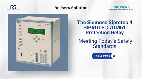 Siprotec 7um61 Protection Relay Improved Safety Standards