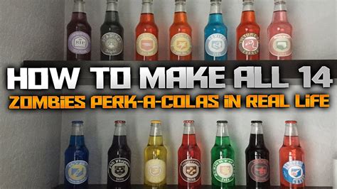 How To Make All 14 CALL OF DUTY ZOMBIES Perk A Colas In Real Life