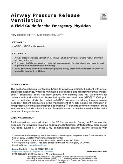 Airway Pressure Release Ventilation Pdf