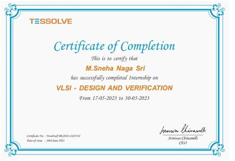 Sneha Malakalapalli On Linkedin Tessolve Klu Ece Internship