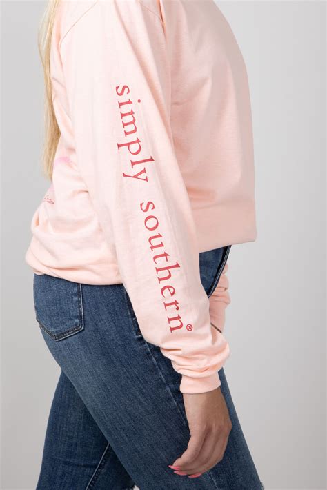 Simply Southern Long Sleeve Silly Goose T Shirt For Women In Reef Ls