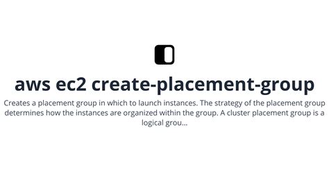 Aws Ec2 Create Placement Group Fig