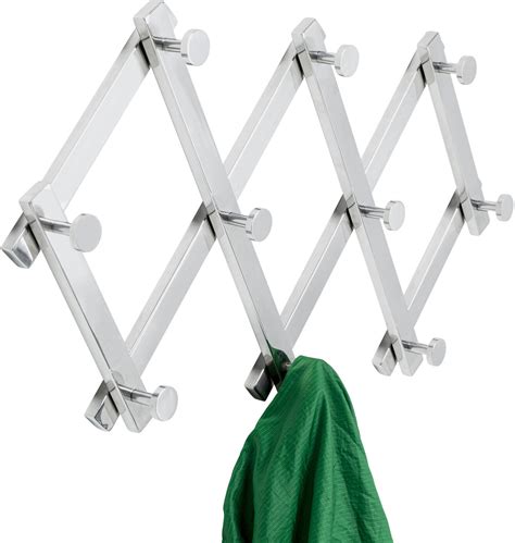 Wieszak ścienny rozkładany metalowy srebrny x cm Kare Design Meble sklep meble pl