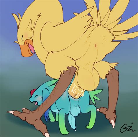 Rule 34 Anal Anal Sex Anus Avian Balls Big Balls Chocobo Duo