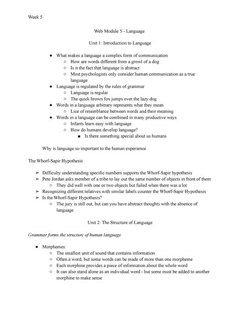 psych web module 5 web module 5 language unit 1 introduction to