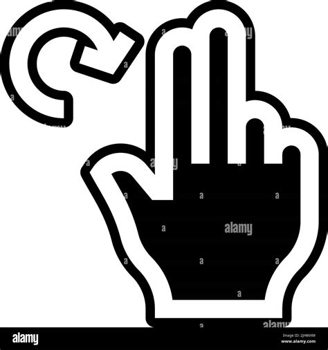 Hand Gestures Rotate Icon Stock Vector Image And Art Alamy