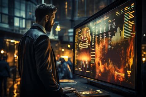 premium ai image trader monitors market quotes generative ai
