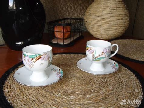 Кофейная пары Букет лфз костяной фарф купить в Санкт Петербурге Товары для дома и дачи Авито