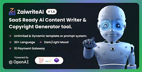 Zaiwriteai Ai Content Writer Copyright Generator Tool With Saas Php