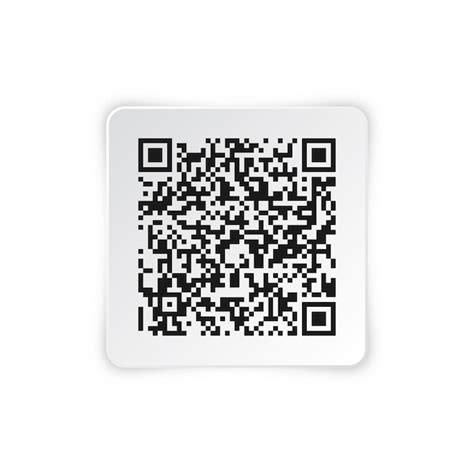 현실적인 Qr 코드 스티커 식별 추적 코드 일련 번호 디지털 정보와 함께 제품 Id 상점 또는 슈퍼마켓 스캔 라벨 가격 태그 터 일러스트 프리미엄 벡터